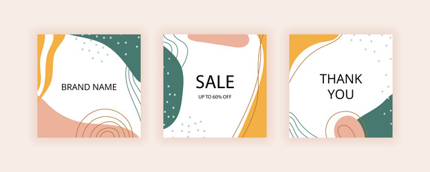 Modern square banner design for social media Vector Image