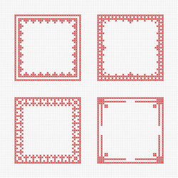 Cross Stitch Vector Images (over 6,500)