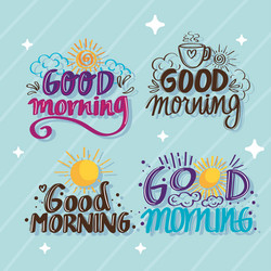 Good Morning Modern Vector Images (over 870)