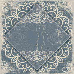 Vintage design elements on old paper sheet Vector Image