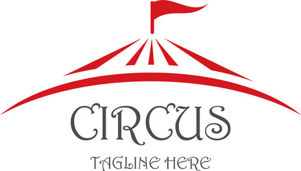Circus light emblem sign Royalty Free Vector Image