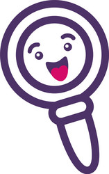 Kawaii lupe cartoon design Royalty Free Vector Image