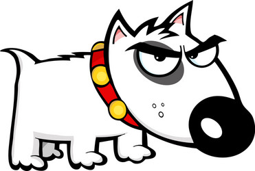 Angry dog design Royalty Free Vector Image - VectorStock