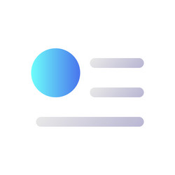 Notification from main menu pixel perfect flat Vector Image