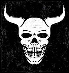 Burning skulls Royalty Free Vector Image - VectorStock