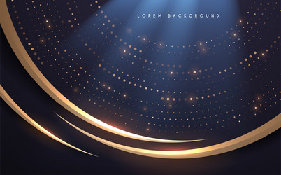 Abstract black and gold geometric shapes Vector Image