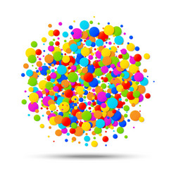 Colorful round celebration background Royalty Free Vector