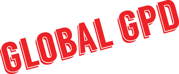 Global gdp rubber stamp Royalty Free Vector Image