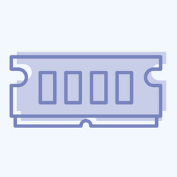 Icon ram suitable for computer components symbol Vector Image