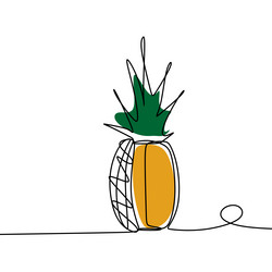 Pineapple Draw Line Vector Images (over 1,400)