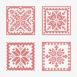 Cross Stitch Vector Images (over 7,600)