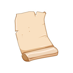 Ancient parchment cartoon Royalty Free Vector Image