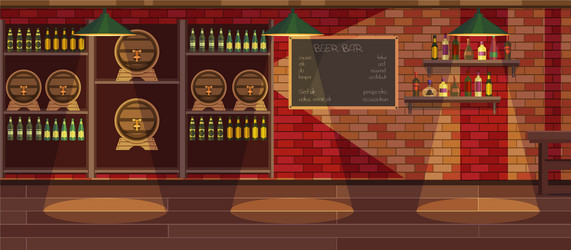 Cartoon of icons for bar interior Royalty Free Vector Image