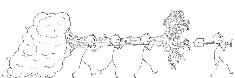 Stickman Planting Vector Images (over 150)