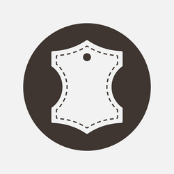 Genuine leather icon simple Royalty Free Vector Image