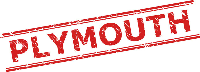Plymouth watermark stamp Royalty Free Vector Image