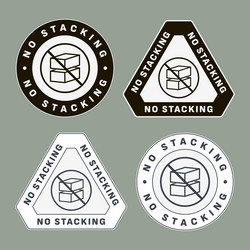 Do not stack packaging symbol sign and label Vector Image