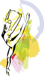 Lady Color Ballerina Vector Images (over 160)