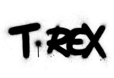 Font design for word dinosaurs with two t-rexes Vector Image