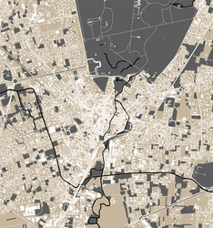 Map city monza lombardy italy Royalty Free Vector Image