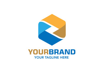 Abstract connect color business company logo Vector Image