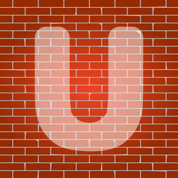 Letter u sign design template element Royalty Free Vector