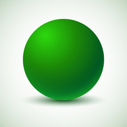 Green geometric ball Royalty Free Vector Image