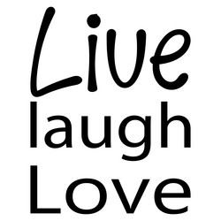 Life laugh love letter quote Royalty Free Vector Image