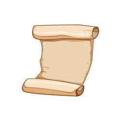 Blank papyrus parchment cartoon Royalty Free Vector Image