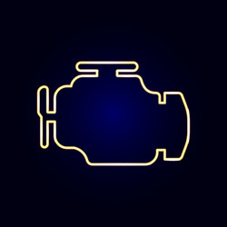 Warning dashboard car icon engine oil level Vector Image