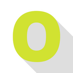 Letter o sign design template element set of red Vector Image