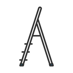 Construction ladder icon Royalty Free Vector Image