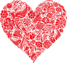 Heart of yarn Royalty Free Vector Image - VectorStock