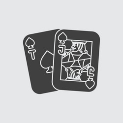 Jack playing card icon Royalty Free Vector Image