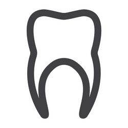 Tooth human body Royalty Free Vector Image - VectorStock