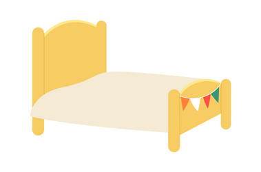 Children bed Royalty Free Vector Image - VectorStock