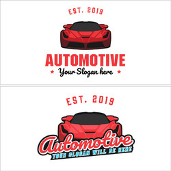Automotive event show car modern logo design Vector Image