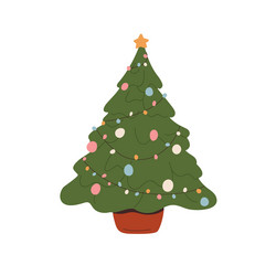 Christmas Tree Cartoon Vector Images (over 100,000)