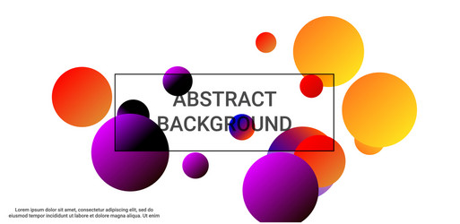 Gradients balls shapes Royalty Free Vector Image