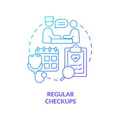 Regular exercises concept icon Royalty Free Vector Image