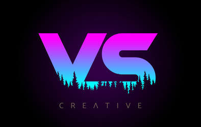 Tp letters logo design with purple blue colors Vector Image