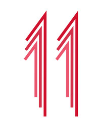 Number Eleven Vector Images (over 990)