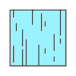 Square tube metal profile line icon Royalty Free Vector