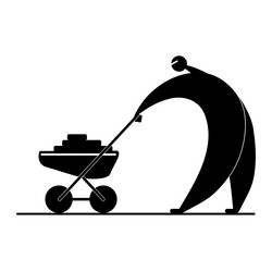 Silhouette Man Carry Load Vector Images (over 100)