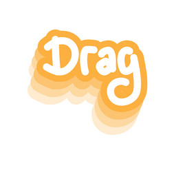 Bop gen z slang word sticker Royalty Free Vector Image