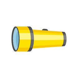 Beam flashlight cartoon Royalty Free Vector Image