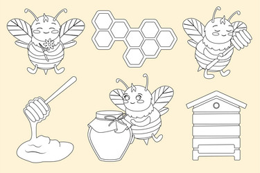 Bee Line Drawing Vector Images (over 4,400)