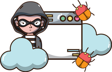 Threat Cartoon Cybersecurity Vector Images (over 410)