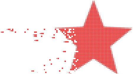 Pixel Star Dust Vector Images (over 170)
