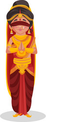 Gandhari cartoon character Royalty Free Vector Image